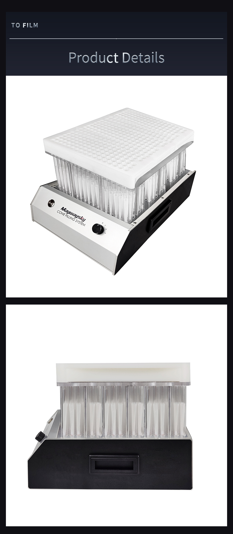 Maywaysky Industrial 300 Cone Packer 1 1/4 Cone Filler Machine 109mm ...